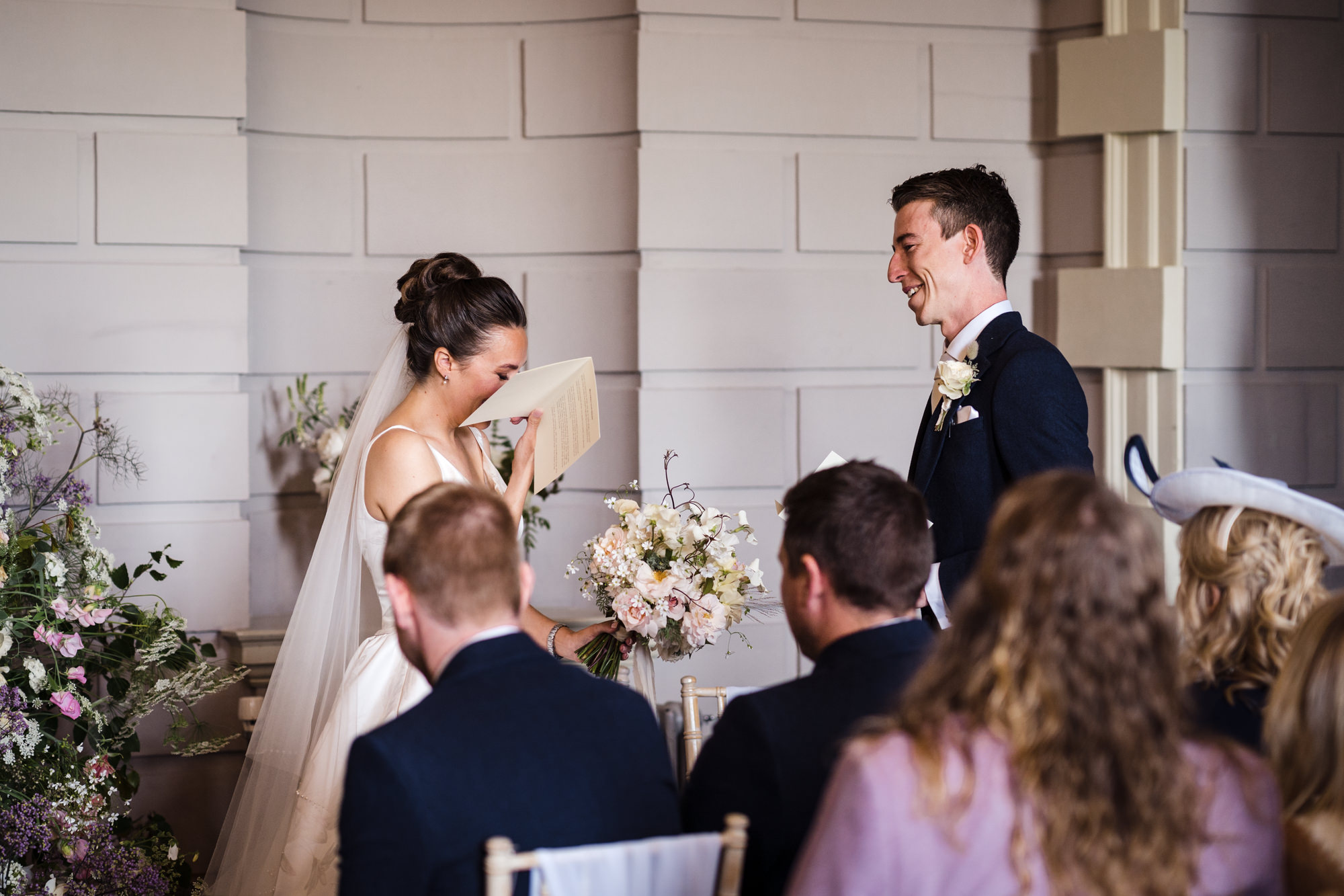 Luxury wedding styling and Humanist ceremony at Davenport House